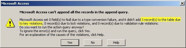 4 Key Errors That May Occur When Running An Append Query In Ms Access 8463
