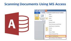 How to Scan Documents in MS Access to Ensure Safekeeping