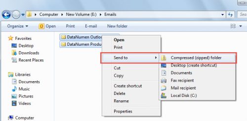 How to Quickly Compress All Emails in an Outlook Folder into a Zip File