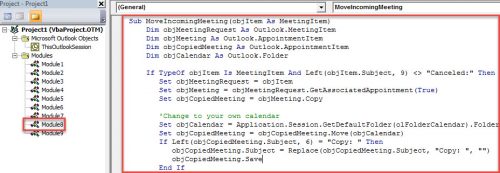 How to Auto Move Incoming Meetings to a Specific Outlook Calendar