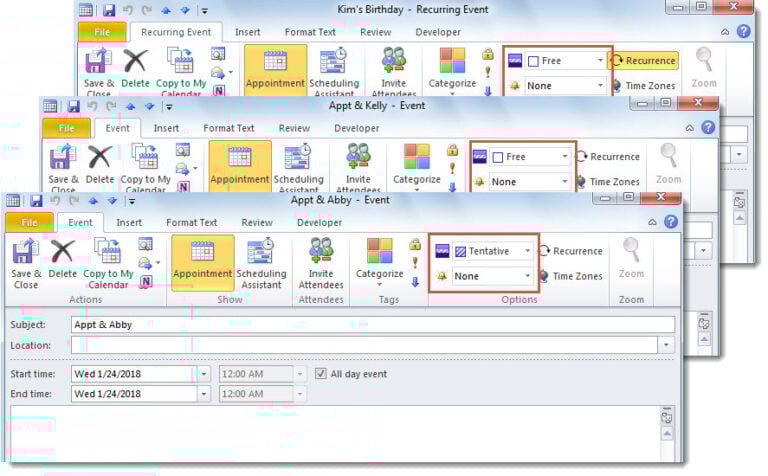 2 Ways to Batch Remove Reminders from All Free or Tentative Calendar ...