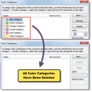 How to Batch Reset or Delete All Color Categories in Your Outlook