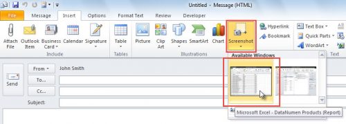2 Quick Ways to Insert the Screenshot of an Excel Worksheet into Your ...