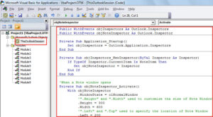 How to Customize the Size and Position of Outlook Note Window with VBA