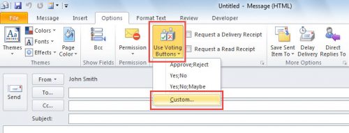 3 Methods to Save & Reuse a Set of Custom Voting Buttons in Outlook Emails