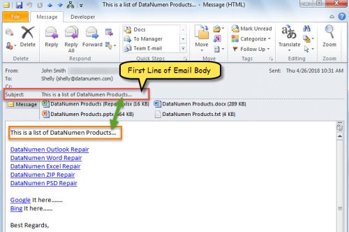 How to Auto Take the First Line of Body as Subject before Sending an ...