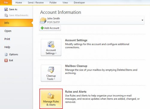 How to Quickly Find All Outlook Rules Whose Names Contain a Specific Keyword
