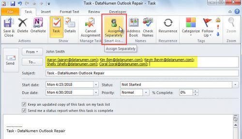 How to Batch Assign a Task to Multiple Persons Separately in Your Outlook How to Batch Assign a Task to Multiple Persons Separately in Your Outlook