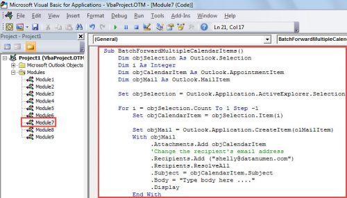 2 Methods to Batch Send Multiple Calendar Items via Outlook Email