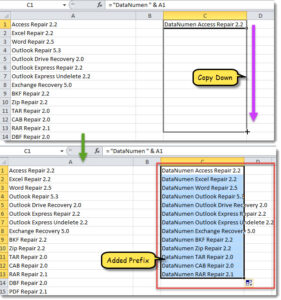 3 Handy Methods to Batch Add Prefix to Multiple Cells in Excel Worksheet