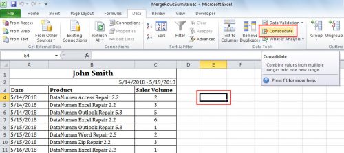 2 Easy Ways to Consolidate Rows in Your Excel