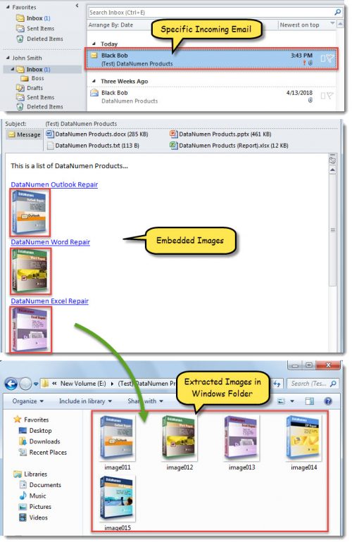 How To Auto Extract Embedded Images From Specific Incoming Emails Via Outlook Vba