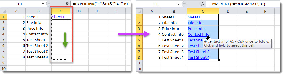 3 Methods To Create A List Of Hyperlinks To All Worksheets In An Excel Workbook
