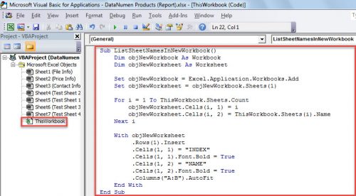 3 Quick Ways to Get a List of All Worksheet Names in an Excel Workbook