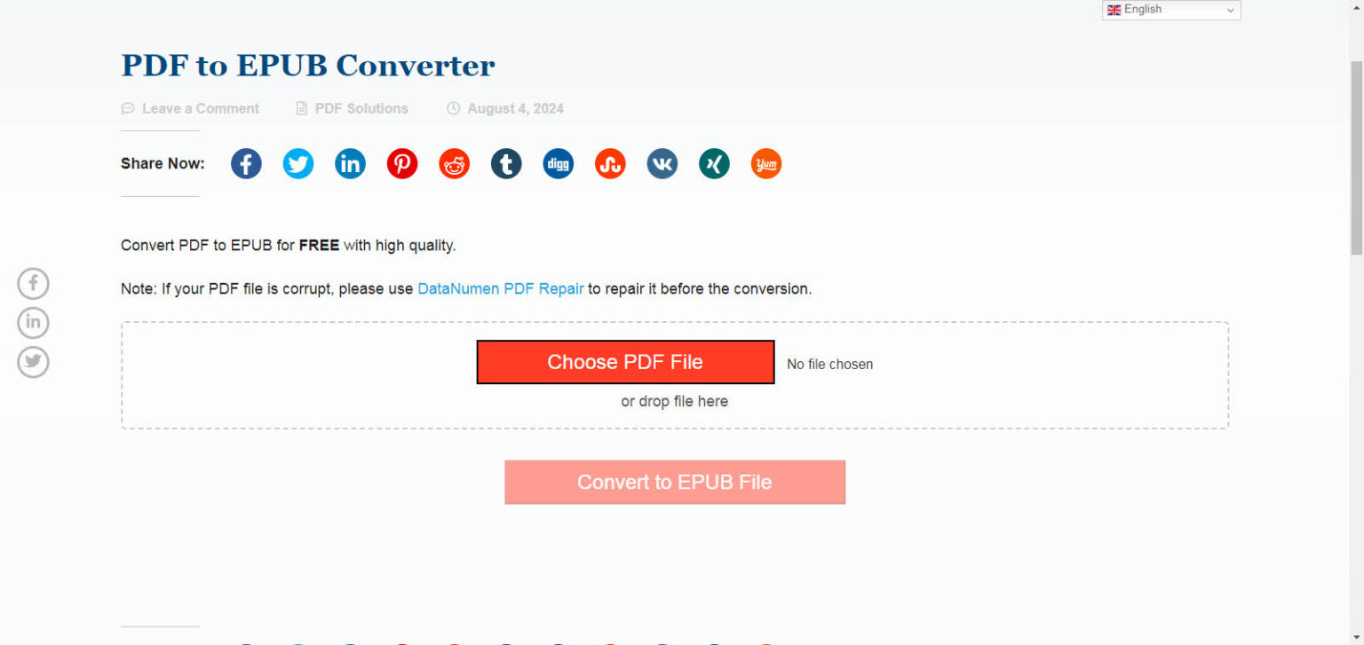 11 Best Convert PDF to EPUB Tools (2024) [FREE DOWNLOAD]