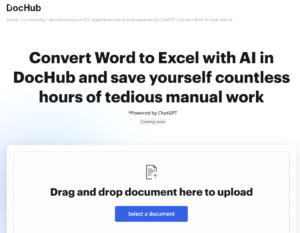 9 Best Convert DOC to Excel Tools (2024) [FREE DOWNLOAD]