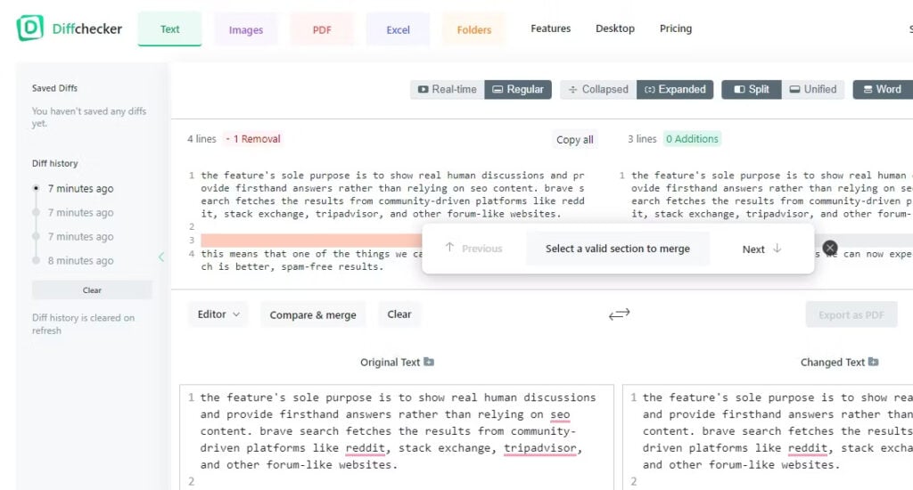 11 Best Online DOC Compare Tools (2024) [FREE]