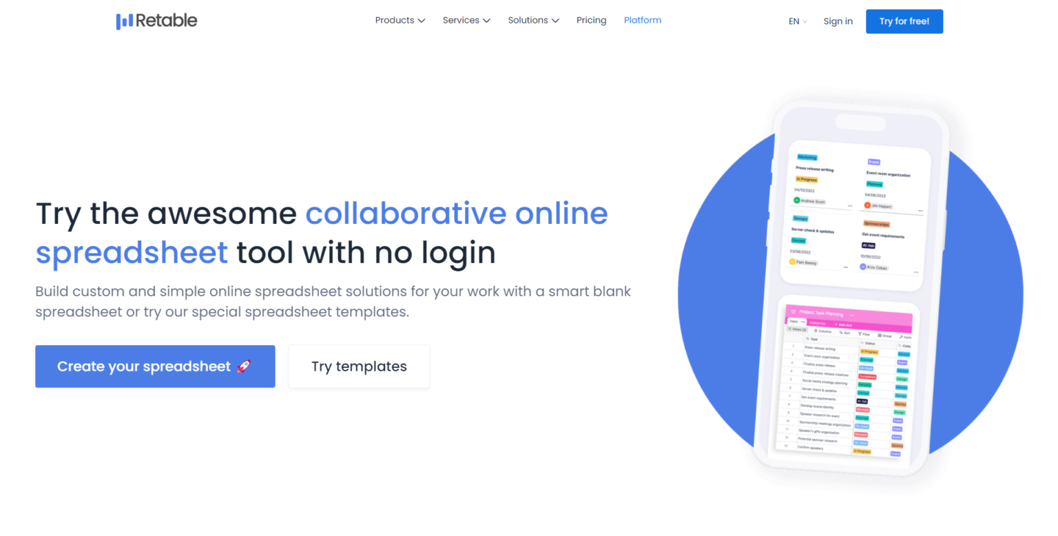 11 Best Spreadsheet Software Tools (2024) [FREE]