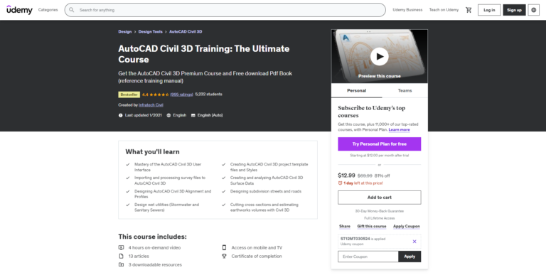 11 Best AutoCAD Civil 3D Training Courses (2024)