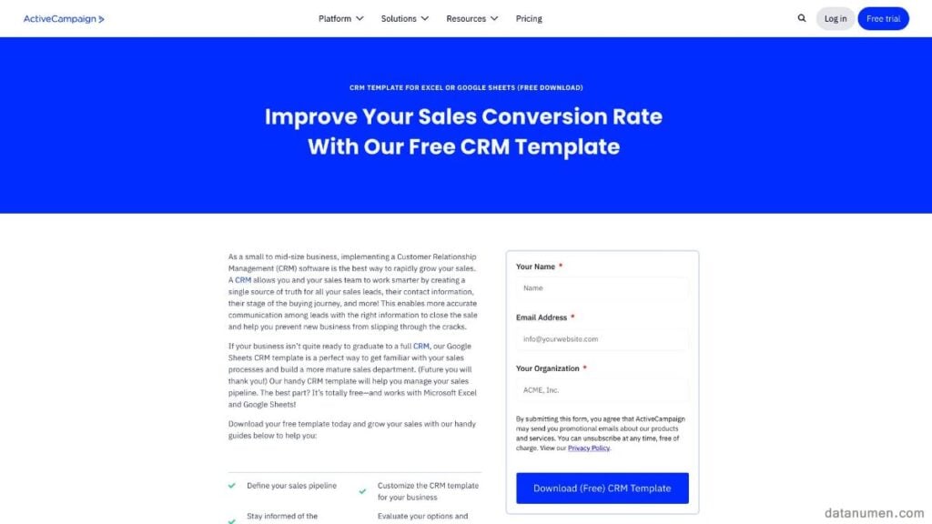 11 Best Excel CRM Template Sites (2024) [FREE]