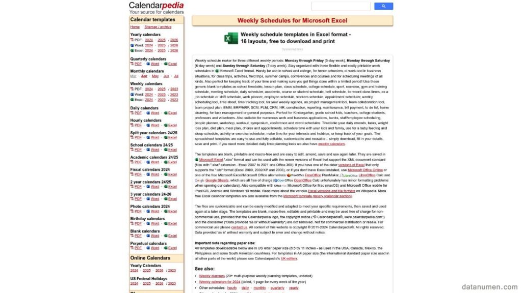11 шилдэг Excel хуваарийн загвар сайт 2024 [ҮНЭГҮЙ]
