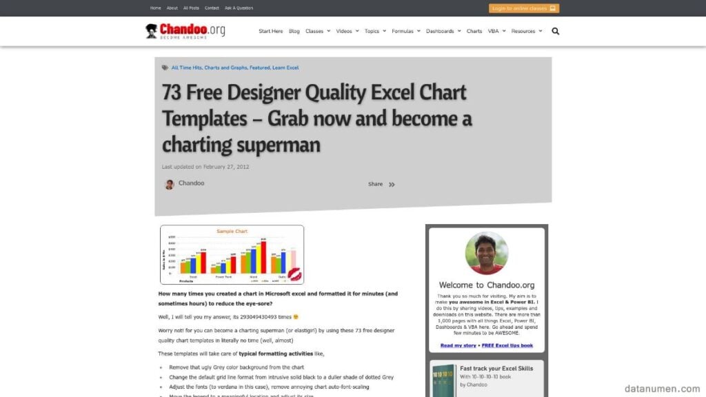 11 Best Excel Chart Template Sites (2024) [FREE]