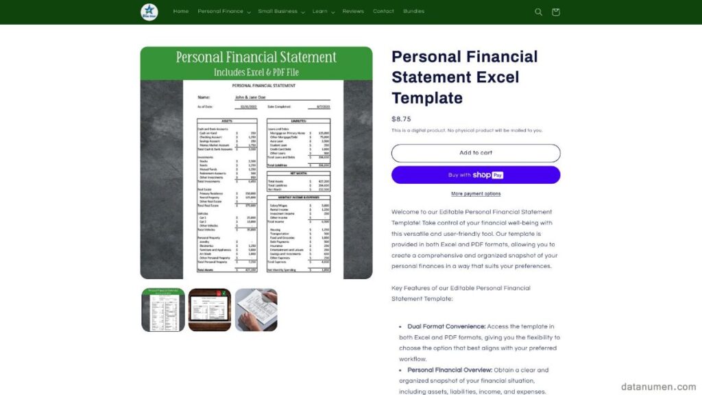 11 Best Excel Personal Financial Statement Template Sites (2024)
