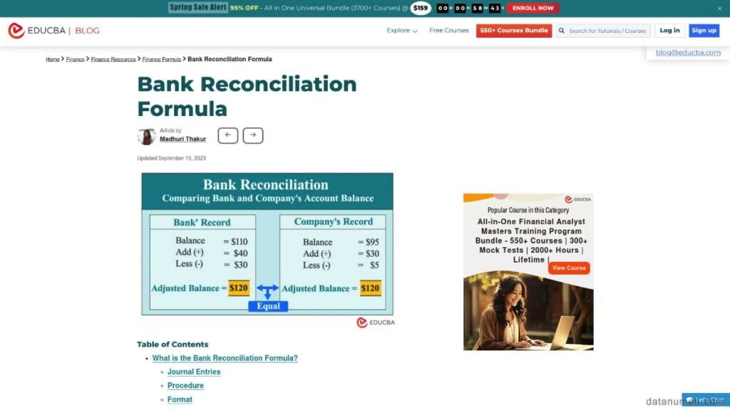 11 Best Excel Bank Reconciliation Template Sites (2024) [FREE]