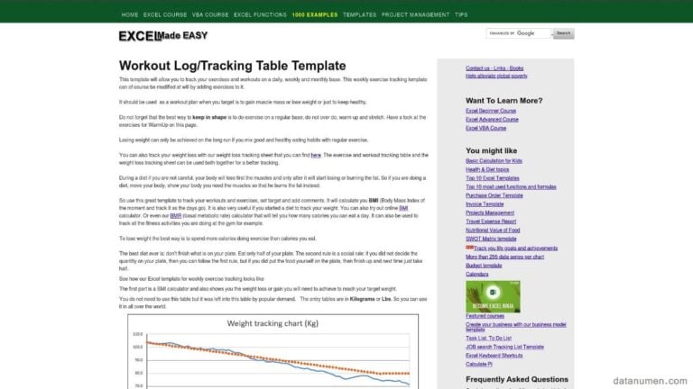 11 Best Excel Workout Template Sites (2024) [FREE]