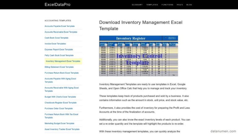 11 Situs Template Inventaris Excel Terbaik (2024) [GRATIS]
