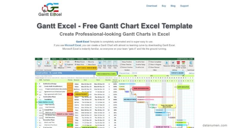11 Best Excel Gantt Chart Template Sites (2024) [FREE]