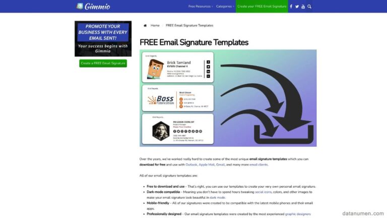 11 Best Outlook Signature Template Sites (2024) [FREE]