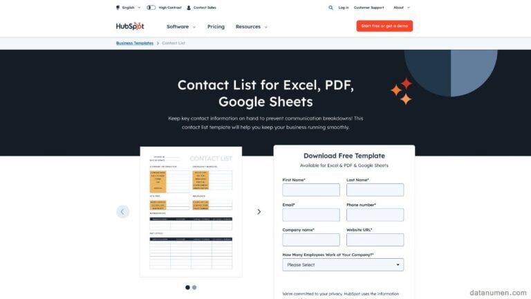 11 melhores sites de modelos de lista de contatos do Excel (2026) [GRÁTIS]