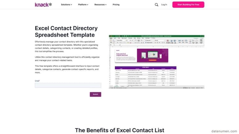 11 Best Excel Contact List Template Sites (2024) [FREE]