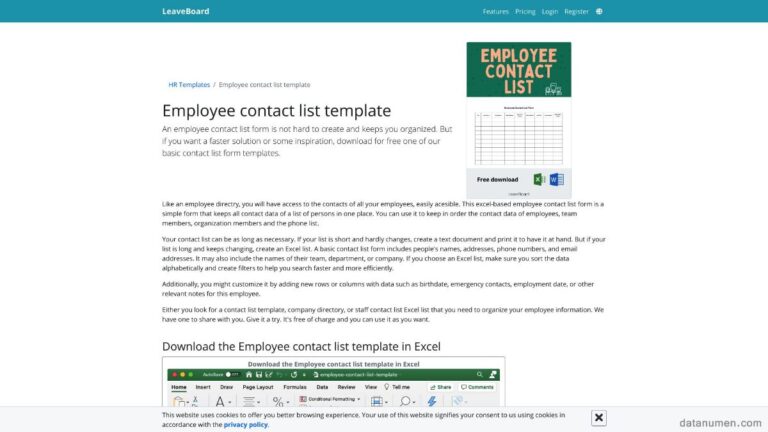 11 Best Excel Contact List Template Sites (2024) [FREE]