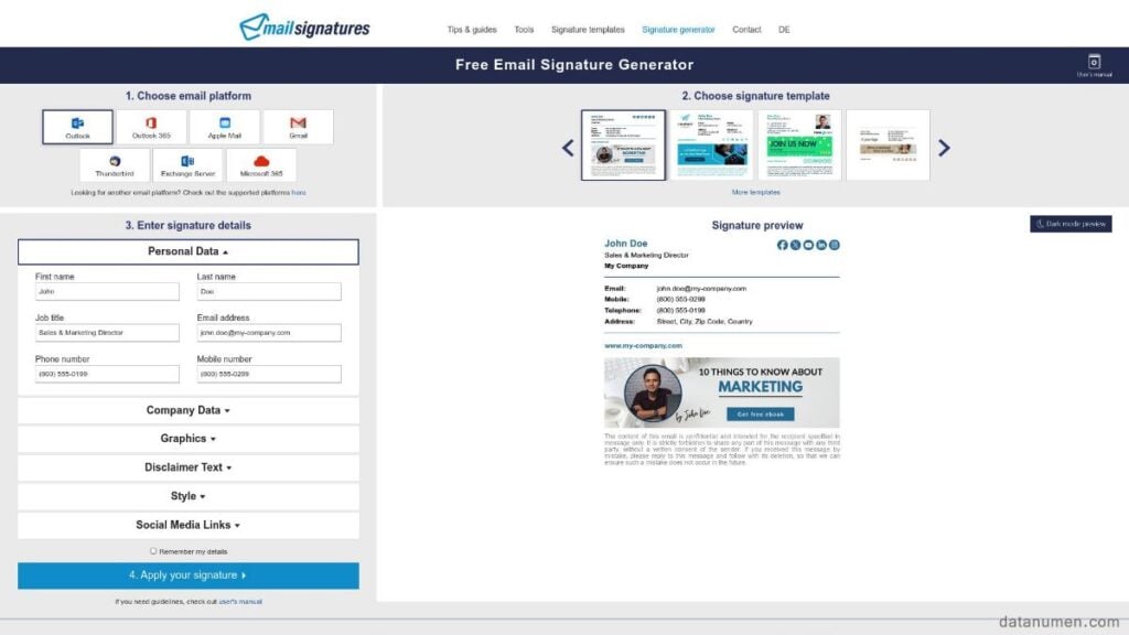11 Best Outlook Signature Template Sites (2024) [FREE]