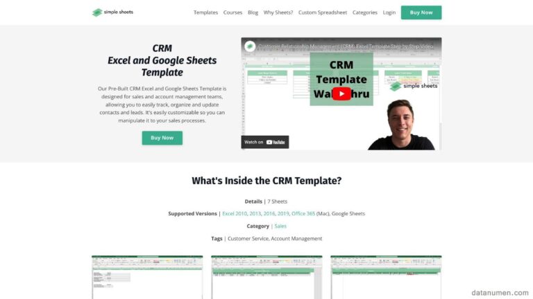 11 Best Excel CRM Template Sites (2024) [FREE]