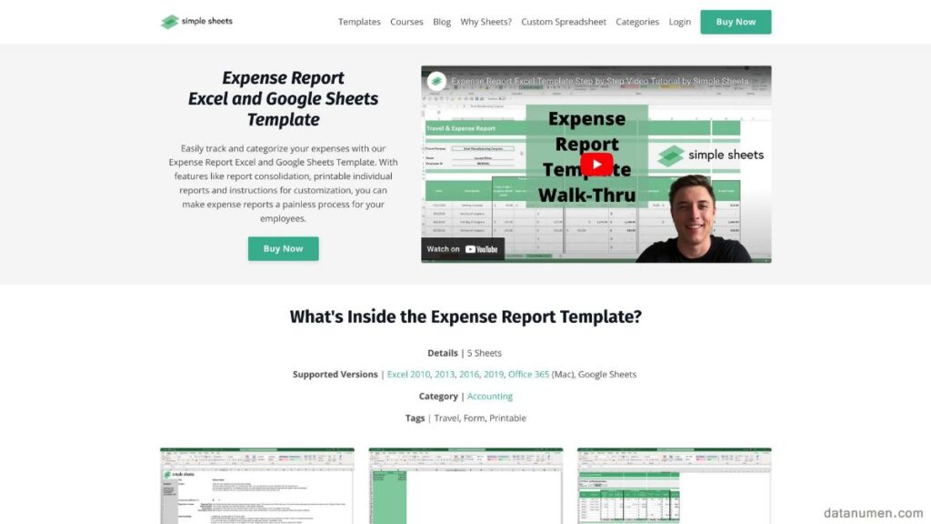 10 Modelli Gratuiti Di Nota Spese In Excel, Google Sheets E - Clickup ...