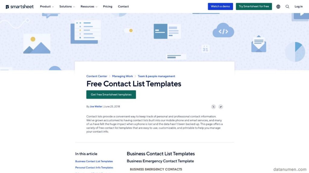 11 Best Excel Contact List Template Sites (2024) [FREE]