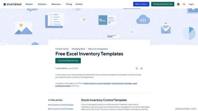 11 Situs Template Inventaris Excel Terbaik (2024) [GRATIS]