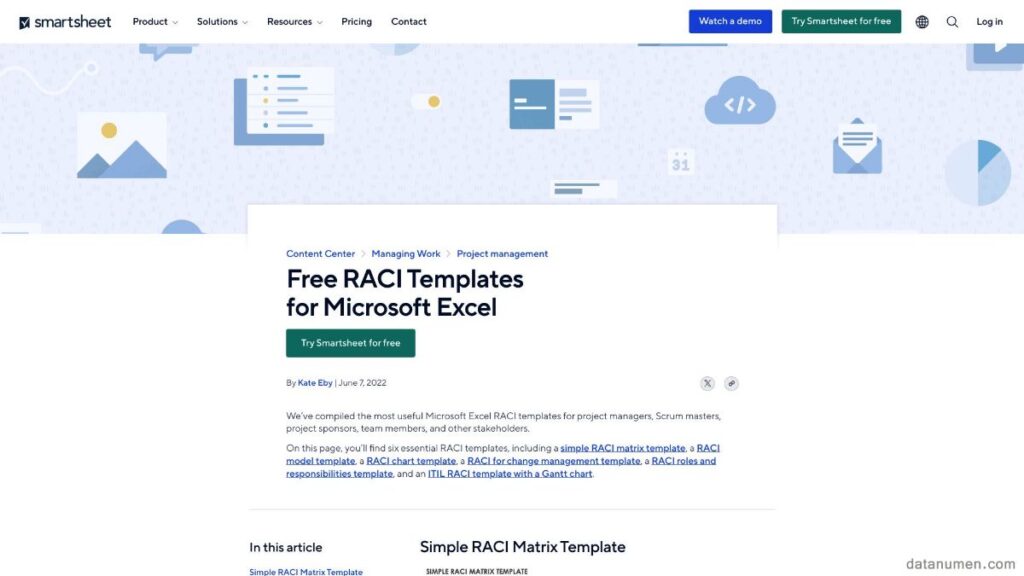 11 个最佳 Excel RACI 模板网站（2024）[免费]
