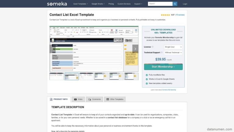 11 melhores sites de modelos de lista de contatos do Excel (2026) [GRÁTIS]