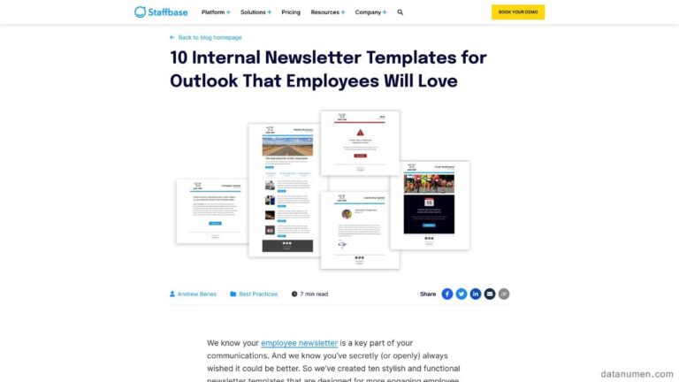 11 Best Outlook Newsletter Template Sites (2024) [FREE]