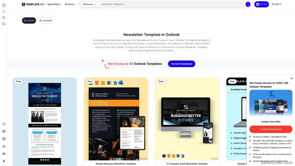 11 Best Outlook Newsletter Template Sites (2024) [FREE]