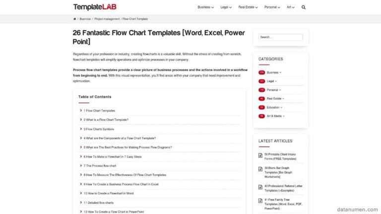 11 Best Excel Flow Chart Template Sites (2024) [FREE]