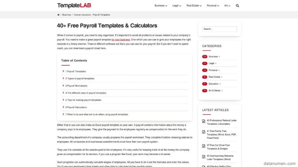 11 Best Excel Payroll Template Sites (2024) [FREE]
