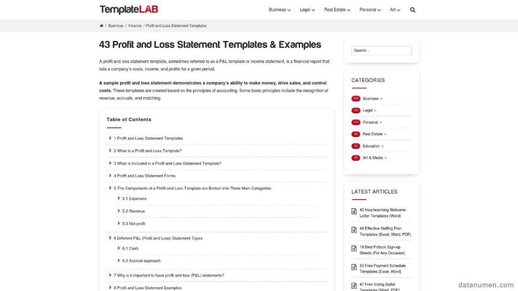 11 Situs Template Untung Rugi Excel Terbaik (2024) [GRATIS]