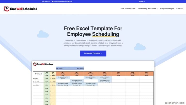 11 bästa Excel-anställda schemamallar webbplatser (2026) [GRATIS]