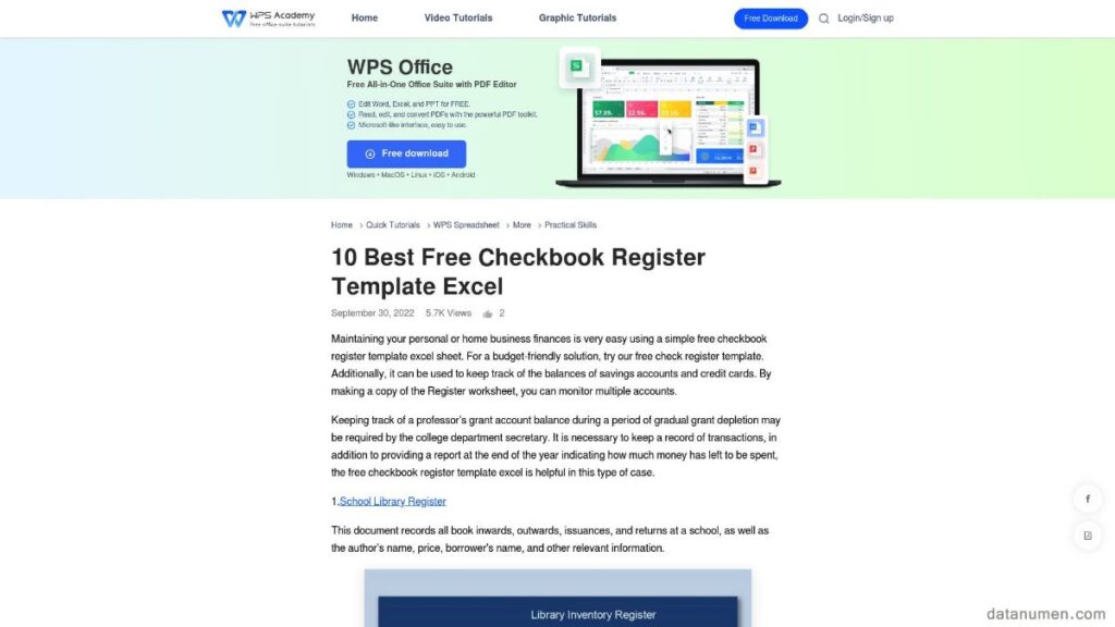 11 Best Excel Checkbook Register Template Sites (2024) [FREE]