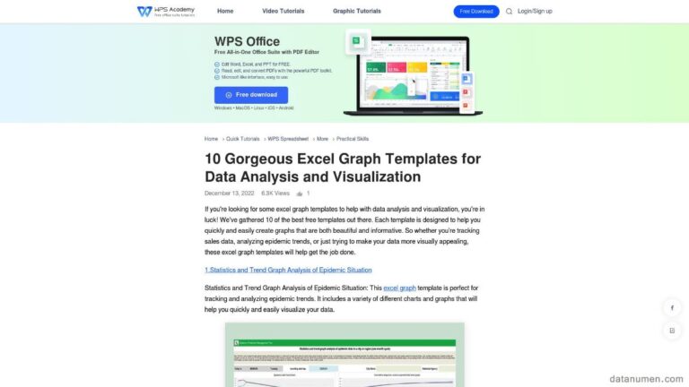 11 Best Excel Chart Template Sites (2024) [FREE]